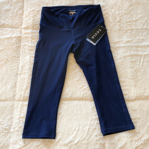 Tesla | Pants & Jumpsuits | Nwt Tesla Navy Blue Slim Stretch Cropped ...